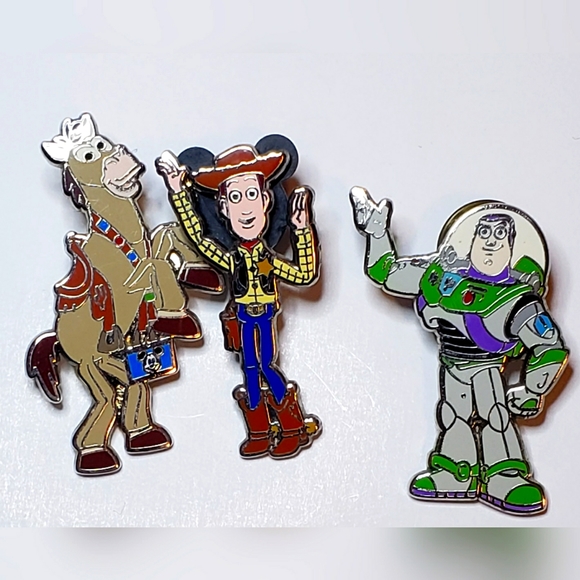 Disney | Other | Toy Story Set Of 3 Disney Pins | Poshmark